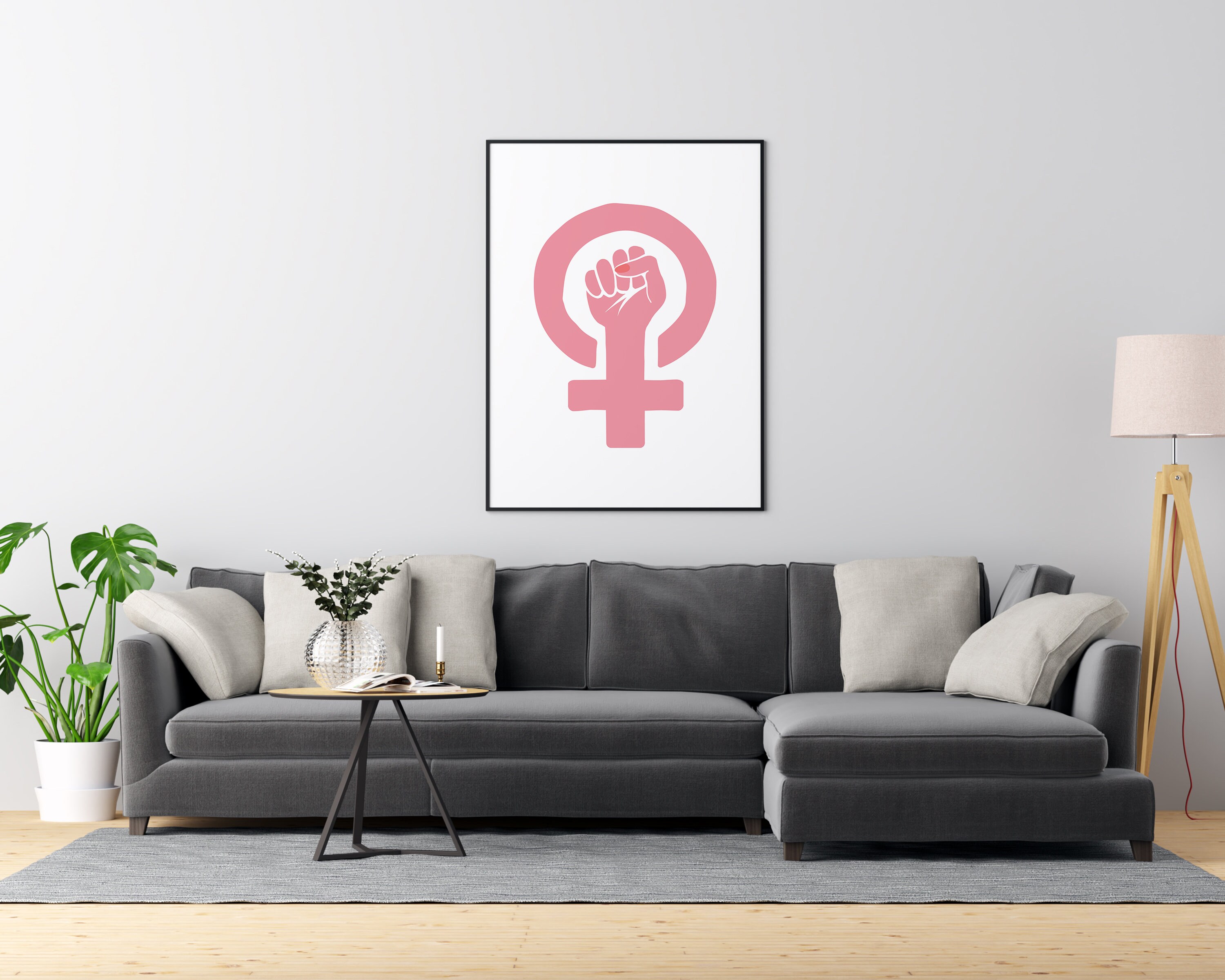 Girl Power symbol Feminist Gift Inspiring Woman Print | Etsy