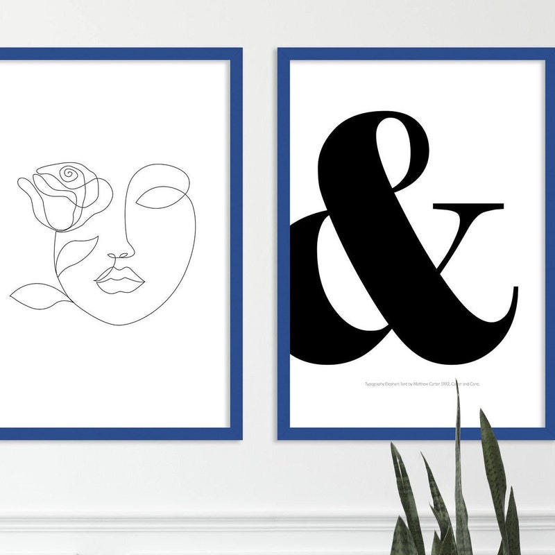 Blue Poster Vertical - Etsy UK