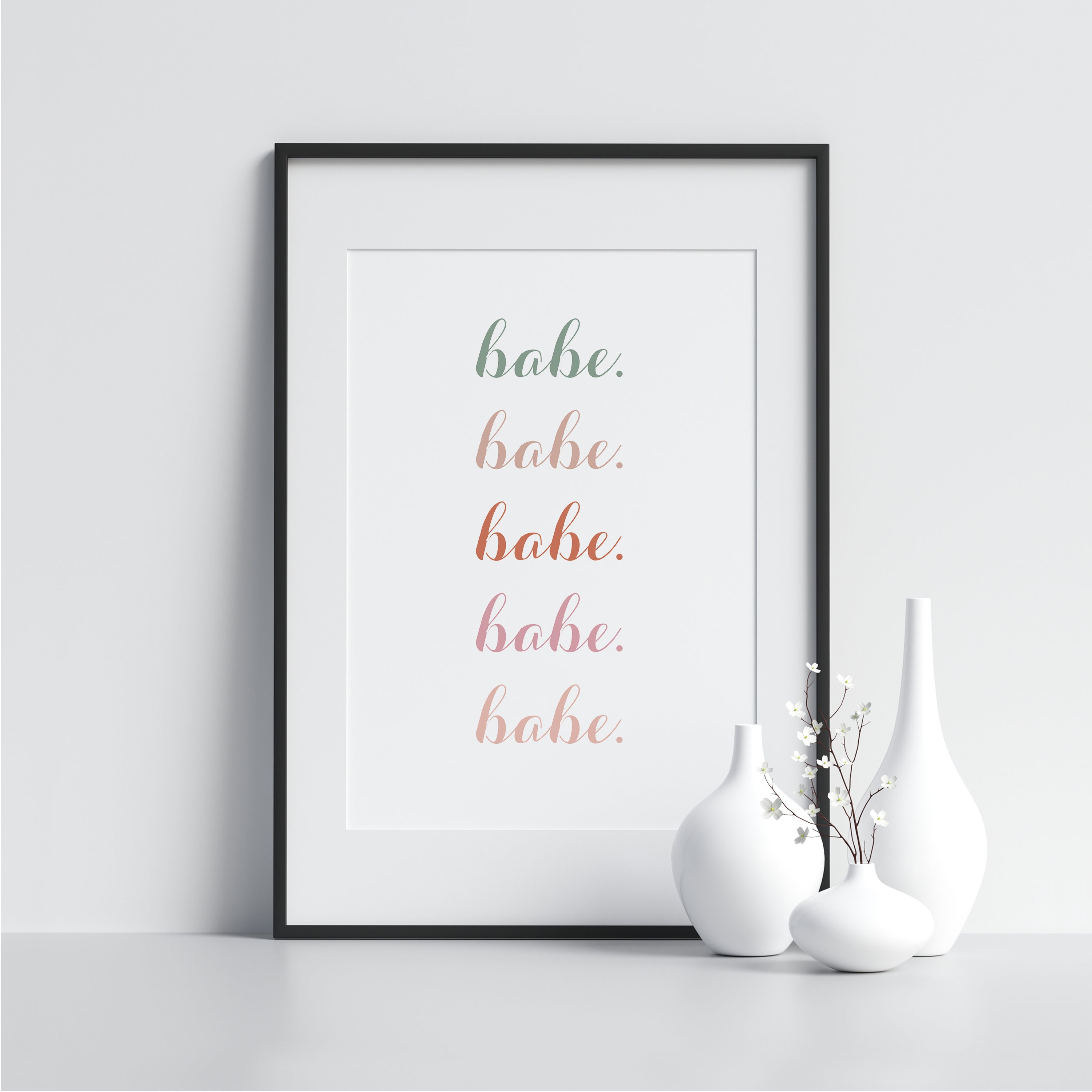 Babe. Feminism Poster Empowering Art Print Boss Poster Girl - Etsy