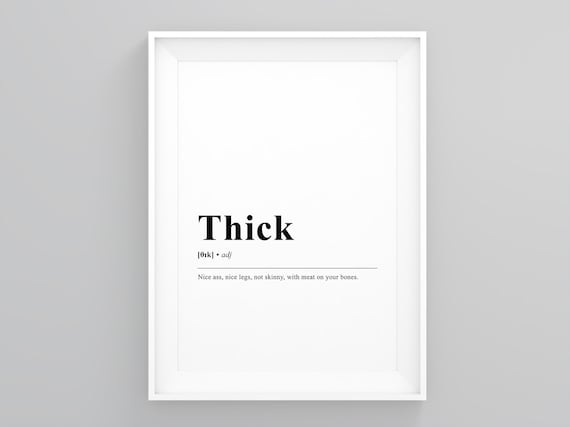 Thick Dictionary Art Print Home Prints Framed Wall Print | Etsy