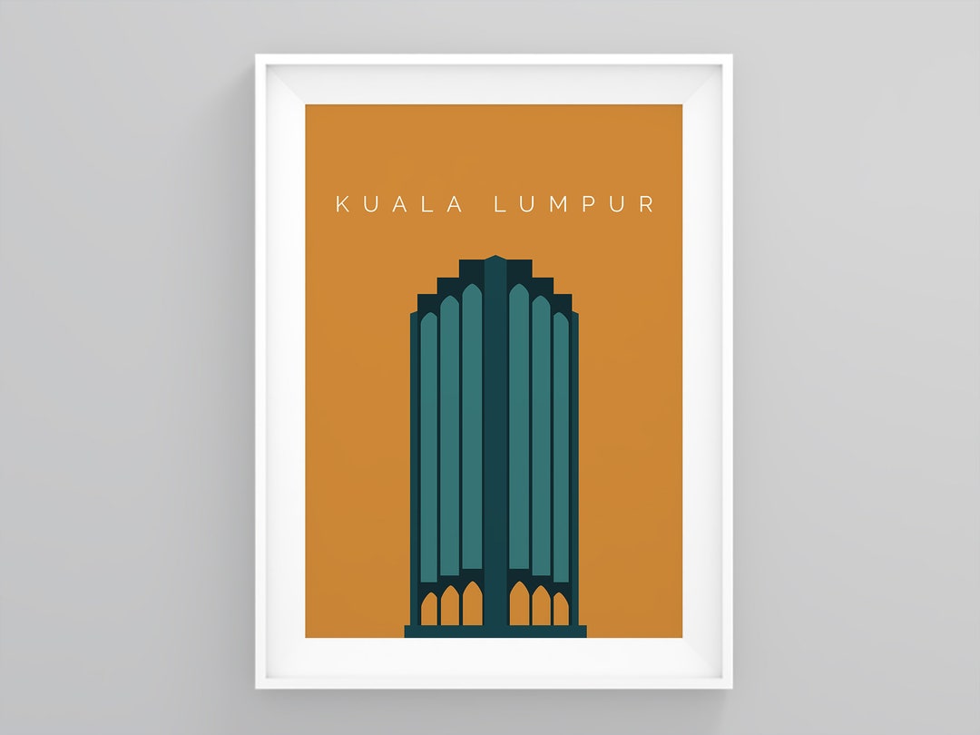 Kuala Lumpur Travel Poster, Dayabumi Complex, Traveller Wall Art, Kuala ...