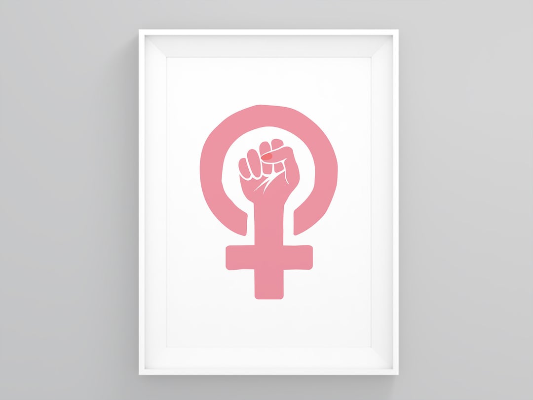 Girl Power (symbol), Feminist Gift, Inspiring Woman Print, Feminism ...