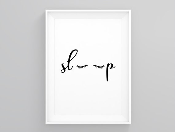 Sleep Cool Bedroom Prints Girly Bedroom Prints Apartment | Etsy