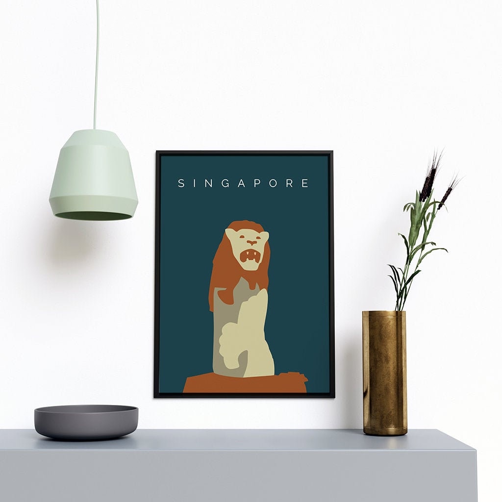 Singapore Travel Print Sentosa Island Travel Poster - Etsy UK