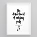 The Department of Missing Socks, Wall Art Print, Prints Framed, Home ...