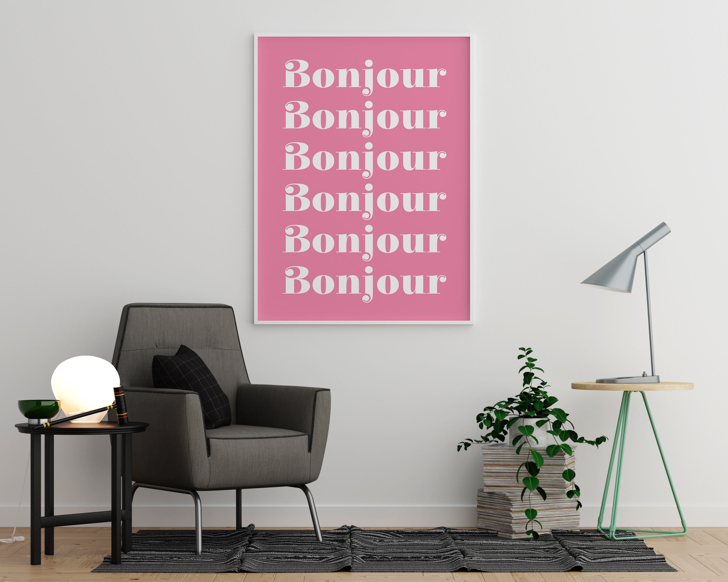 Bonjour Women Power Glamour Posters Feminist Wall Art Boss | Etsy