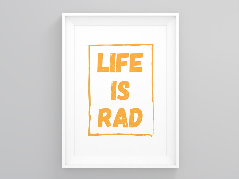 Life is Rad Gift Ideas for Women Gifts for Him Motivation | Etsy