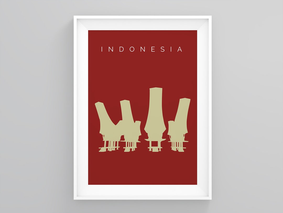 Indonesia Travel Print, Tana Toraja Indonesia Travel Poster, Indonesia ...