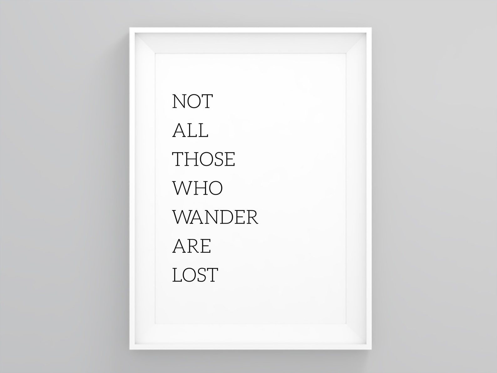 Not All Who Wander Are Lost Travel Quote Print Journey | Etsy