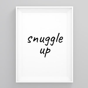 Snuggle Up, Bedroom Prints, Bedroom Prints, Home Art Decor, Framed Wall ...