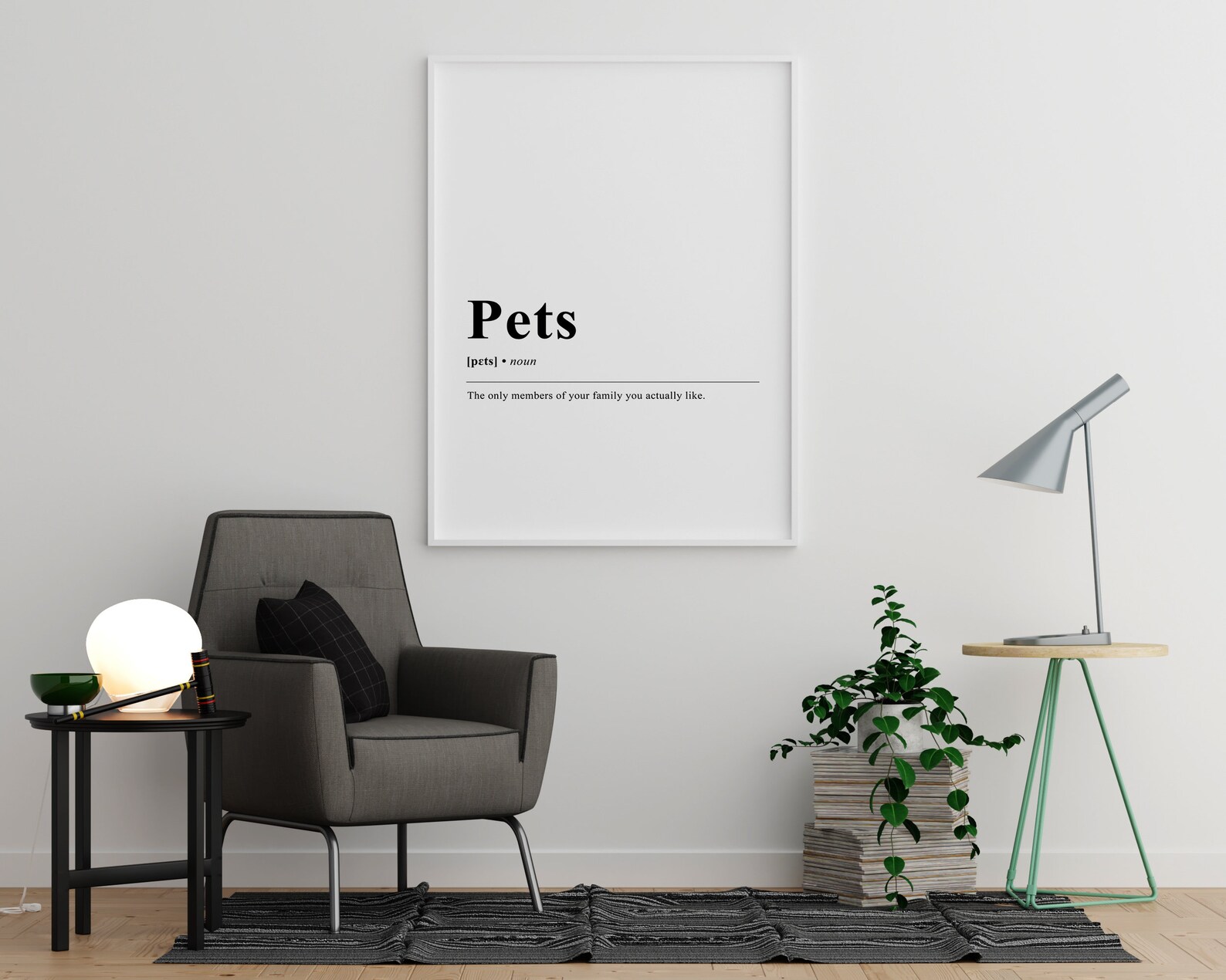Pets Definition Poster Minimalist Print Scandinavian Art - Etsy