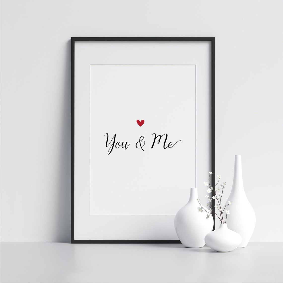 You & Me Cute Love Posters Love Picture Heart Print Love - Etsy