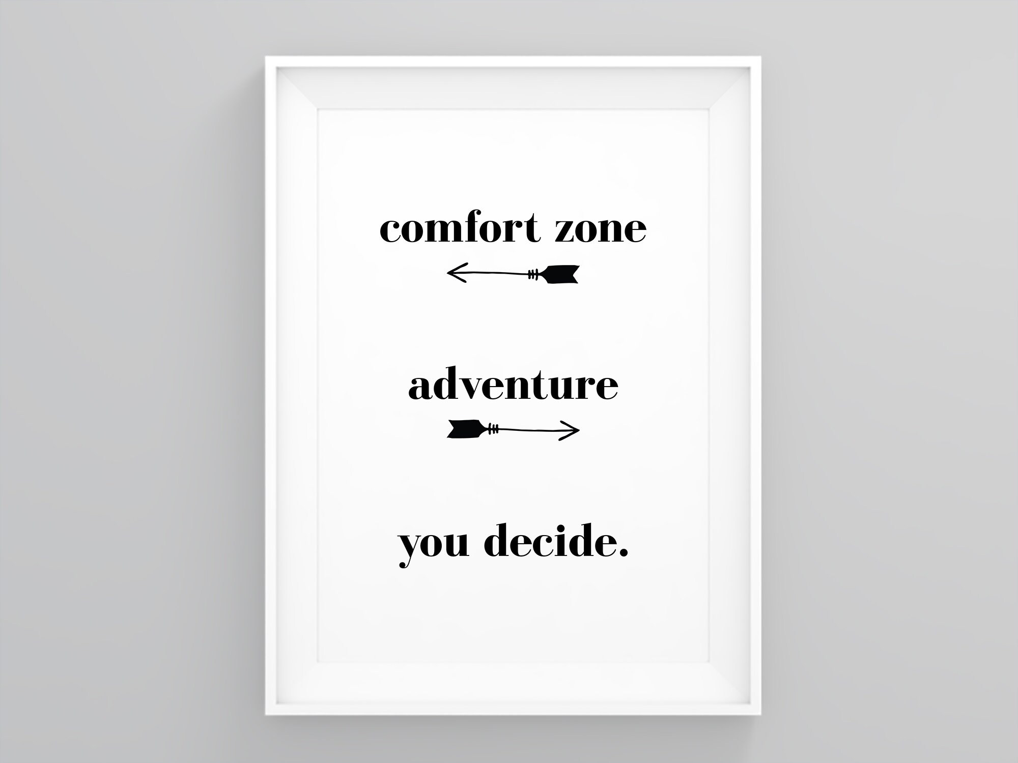Comfort Zone Adventure You Decide Traveller Wall Art Travel - Etsy