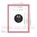 Pink Photo Frame, A5, A4, A3, A2, Pink Picture Frame, White Mounted ...
