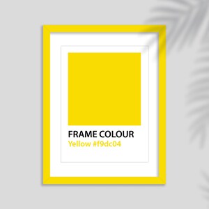 A3 Yellow Picture Frame, A3 Poster Frame, Photo Frame Yellow A3 Size ...