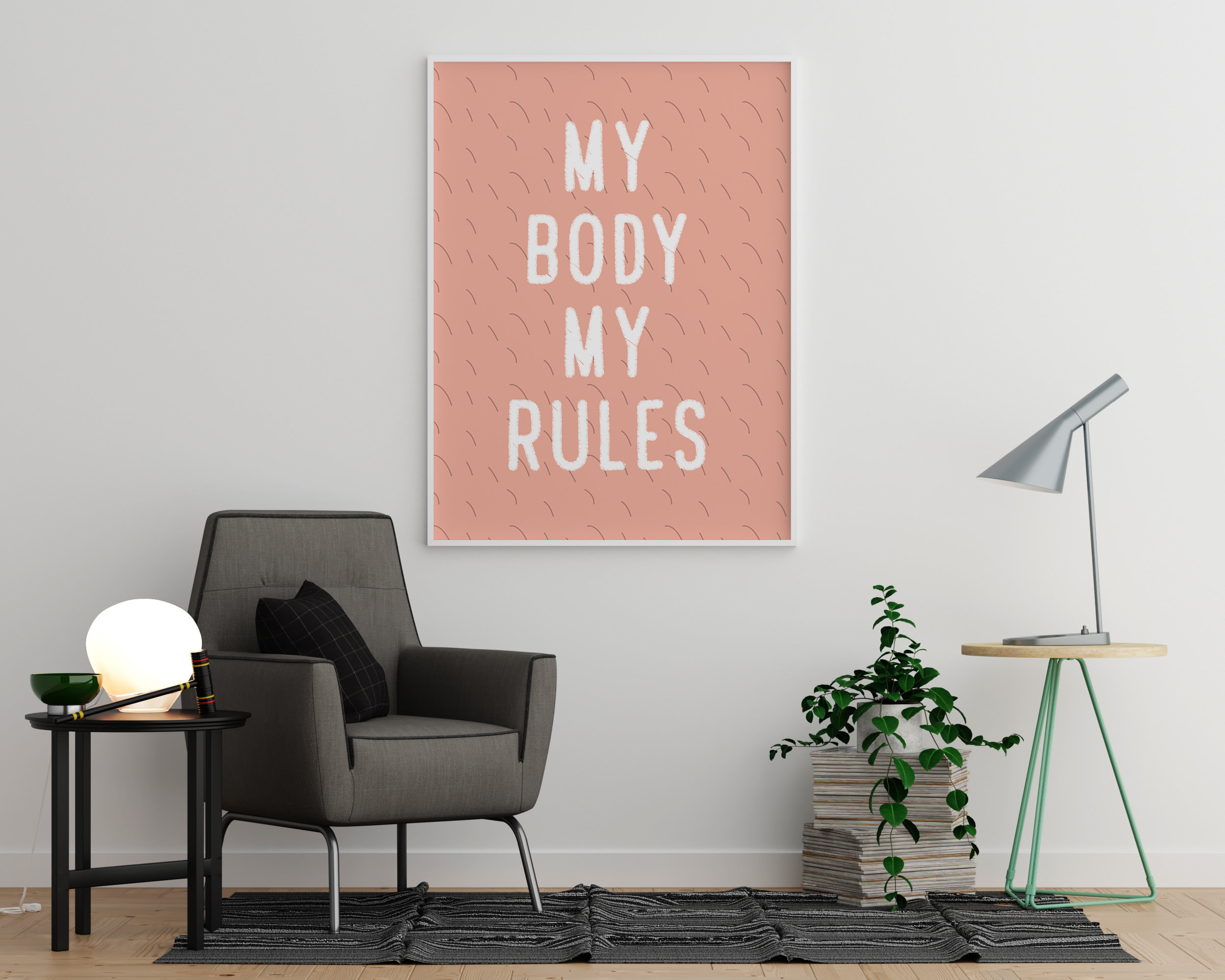 My Body My Rules Feminism Print Feminist Decor Feminist - Etsy