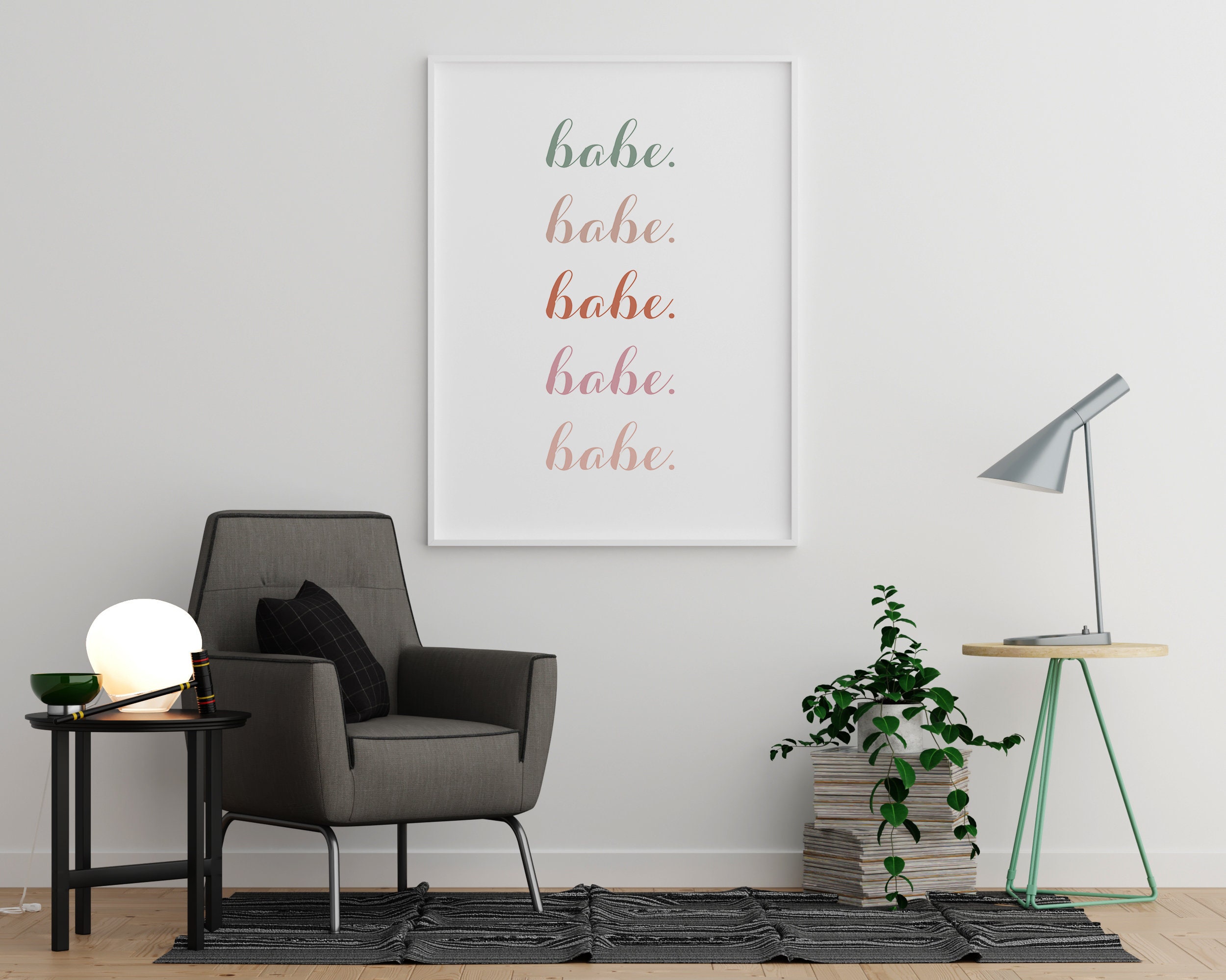 Babe. Feminism Poster Empowering Art Print Boss Poster Girl - Etsy