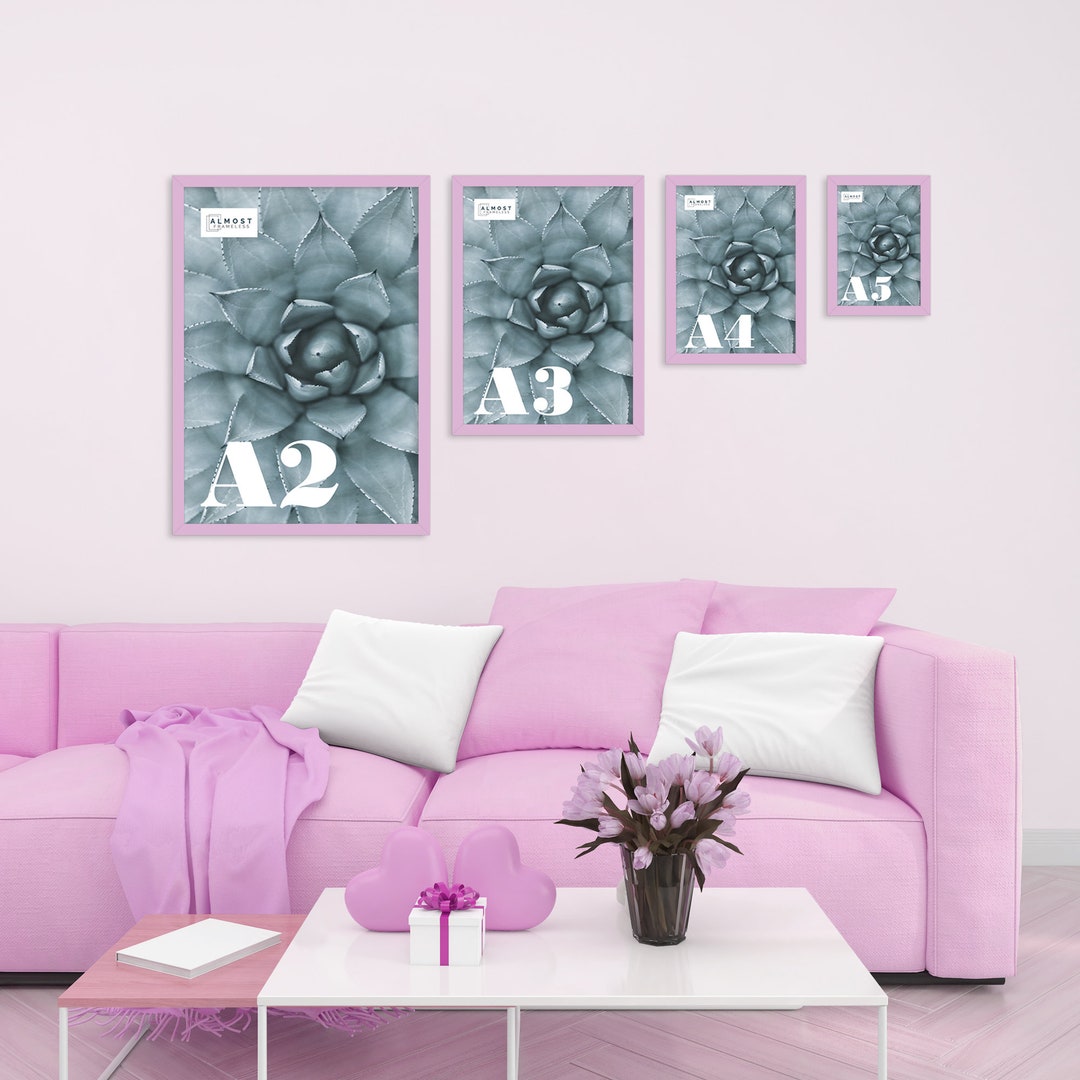 Lilac Picture Frame, Lilac Photo Frame, A2, A3, A4, A5, White Mounted ...