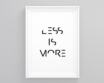 Less is More Art | Etsy