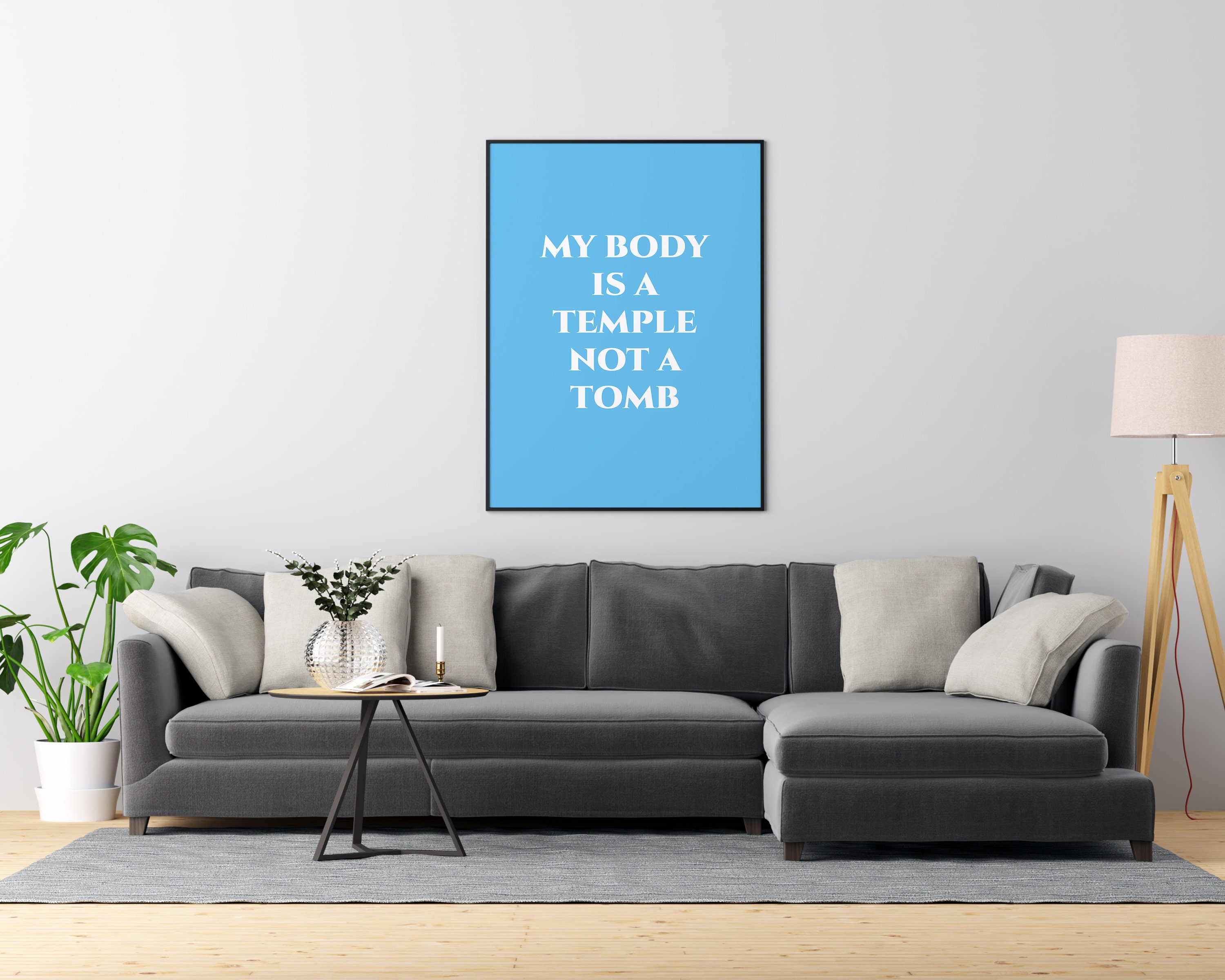 My Body is a Temple Not a Tomb House Print New Home Print - Etsy