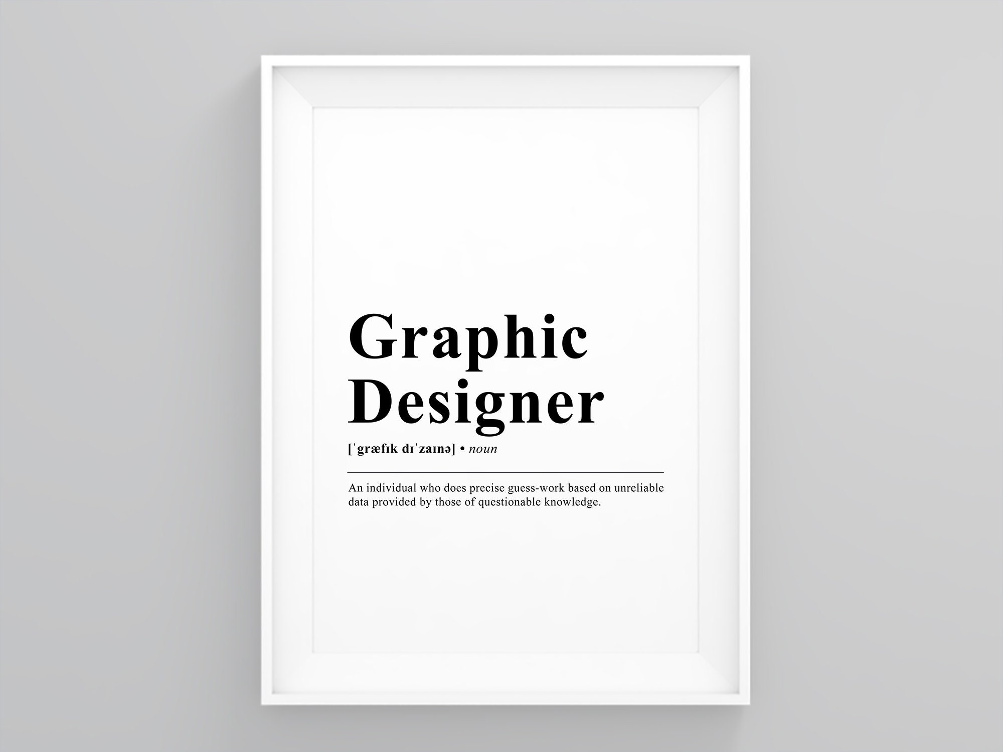 Graphic Designer, Funny Definition Art, Home Art Decor, Scandi Print, Home Print, Abstract Wall ...