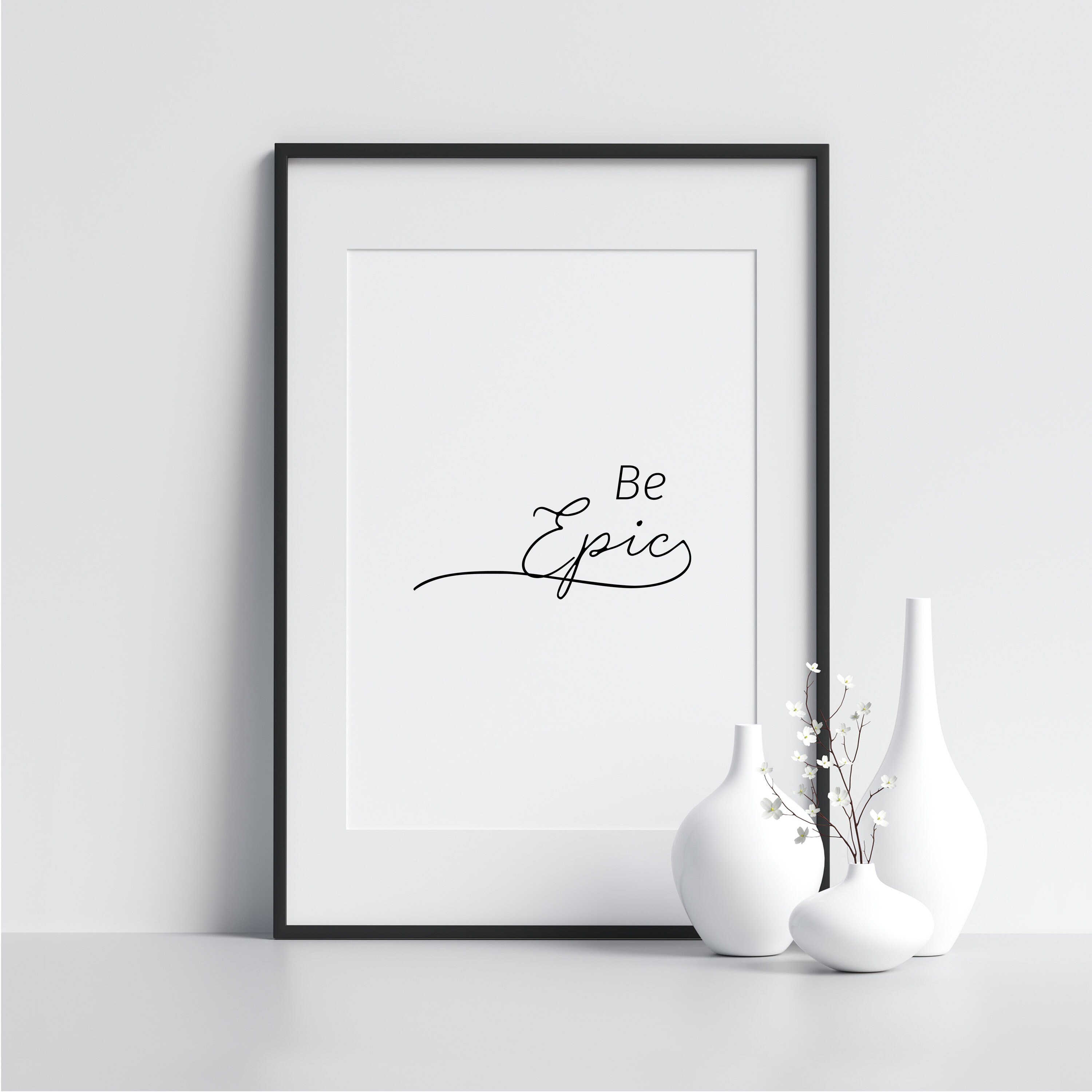 Be Epic Work Motivation Girl Boss Print Gift for Boss | Etsy