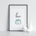 Love, Love Art Poster, Heart Art Print, Love Print, Gifts for Women ...