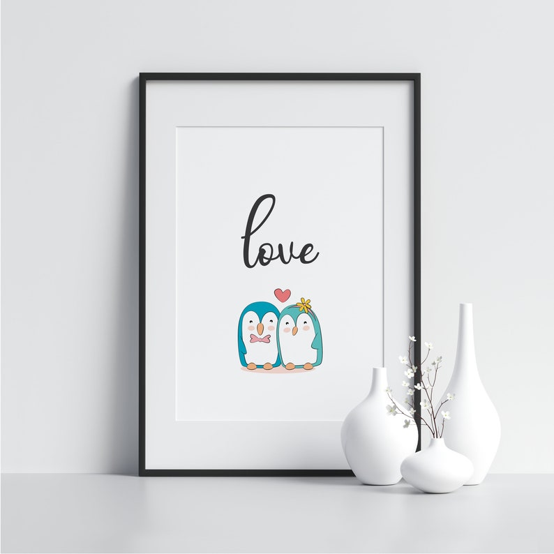Love Love Art Poster Heart Art Print Love Print Gifts for - Etsy
