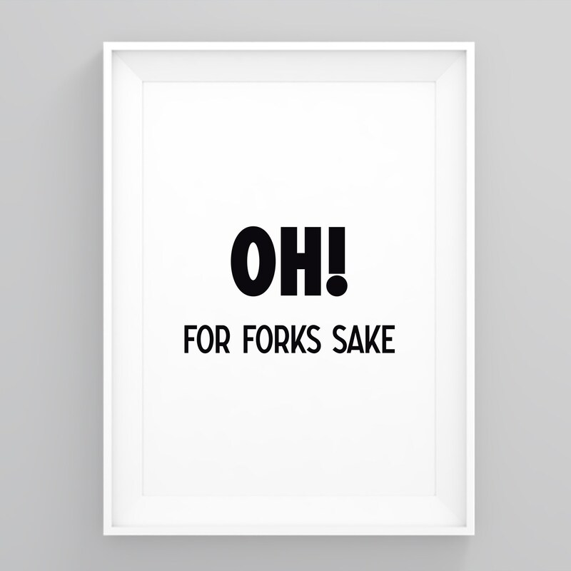 Oh for Forks Sake - Etsy