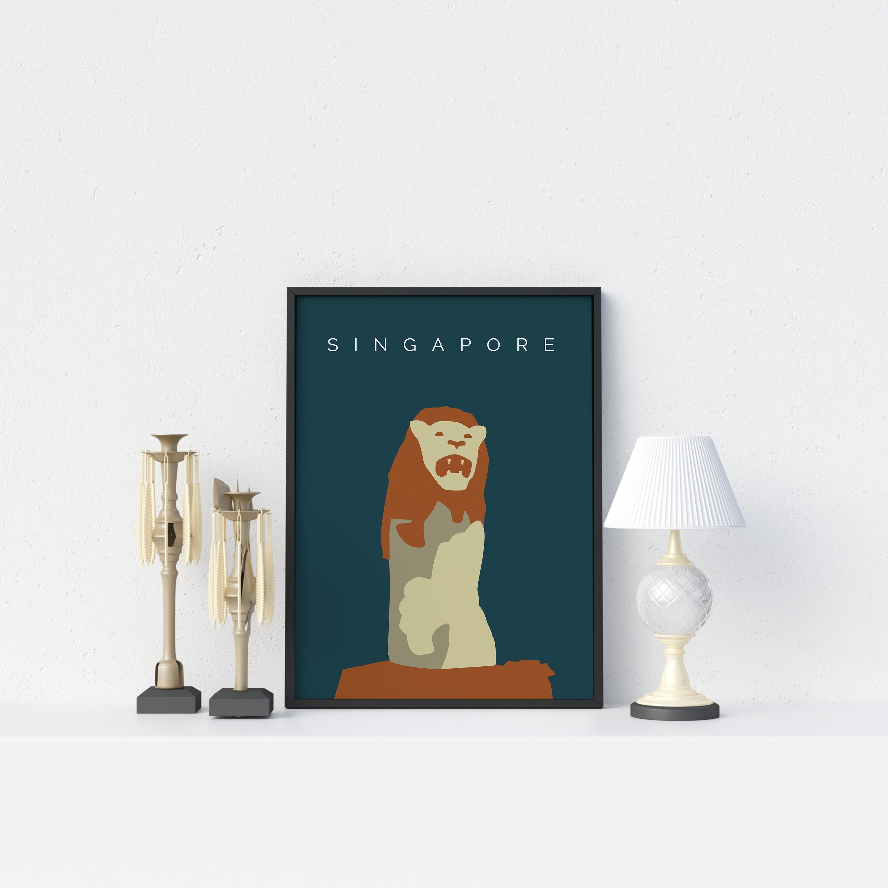 Singapore Travel Print Sentosa Island Travel Poster - Etsy UK