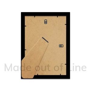 A5 Black Picture Frame A5 Frame With Mount for A6 Print - Etsy