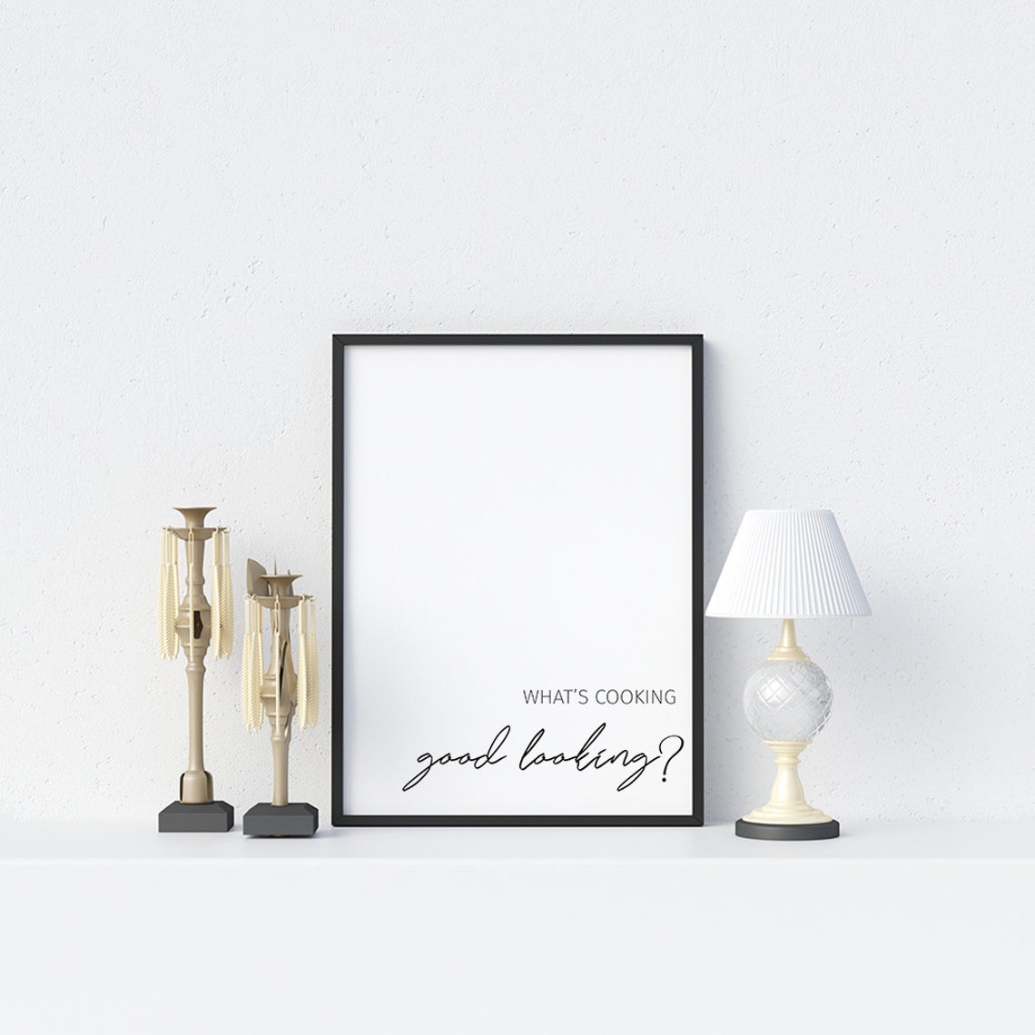 Whats Cooking Good Looking Kitchen Quote Prints Dining Room | Etsy