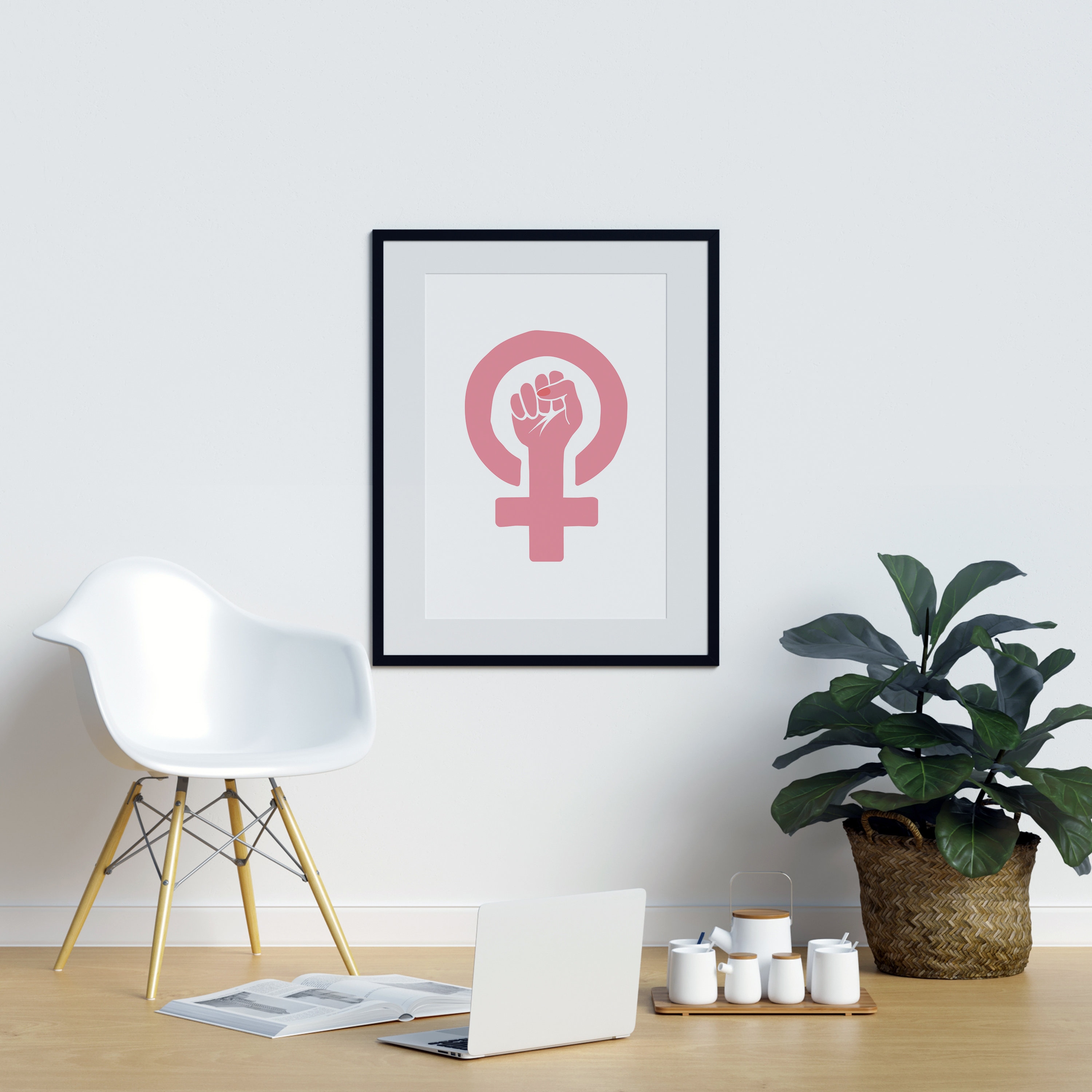 Girl Power symbol Feminist Gift Inspiring Woman Print | Etsy