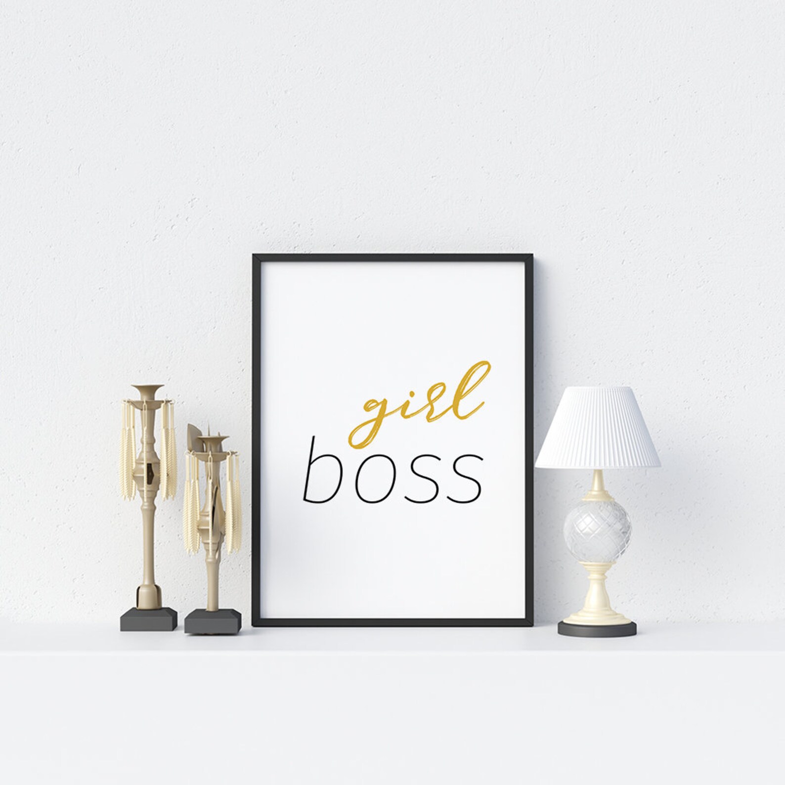 Girl Boss, Inspiring Woman, Fashion Decor, Glamours Print, Glamours ...
