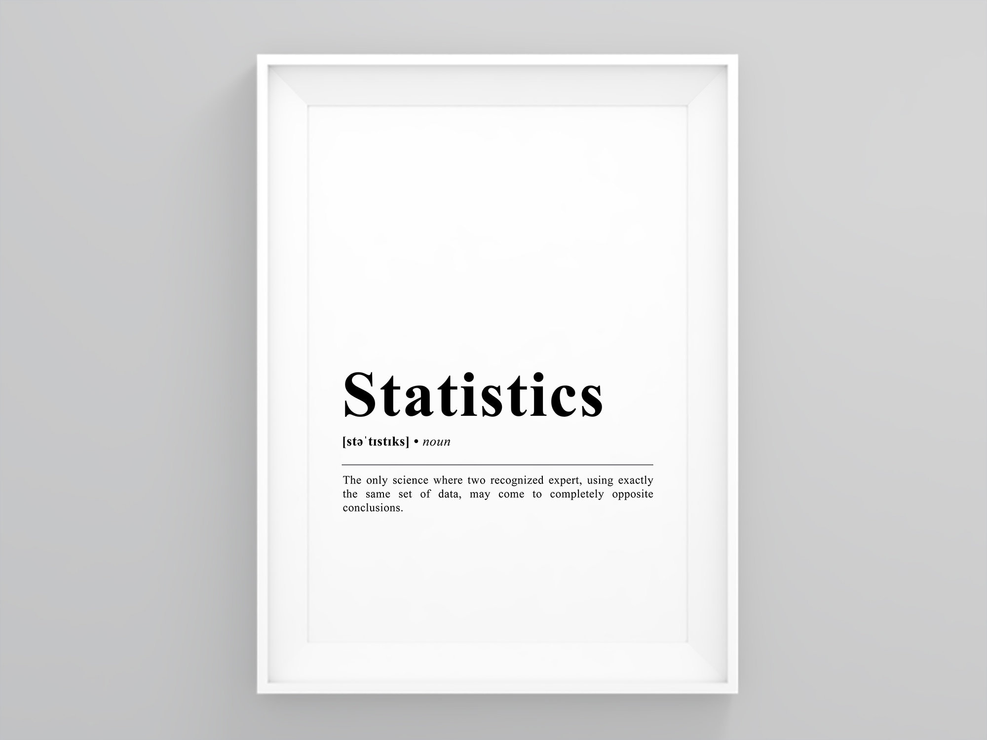 Statistics Word Art