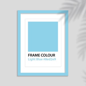 A2 Light Blue Picture Frame, Large A2 Poster Frame, Photo Frame Light ...