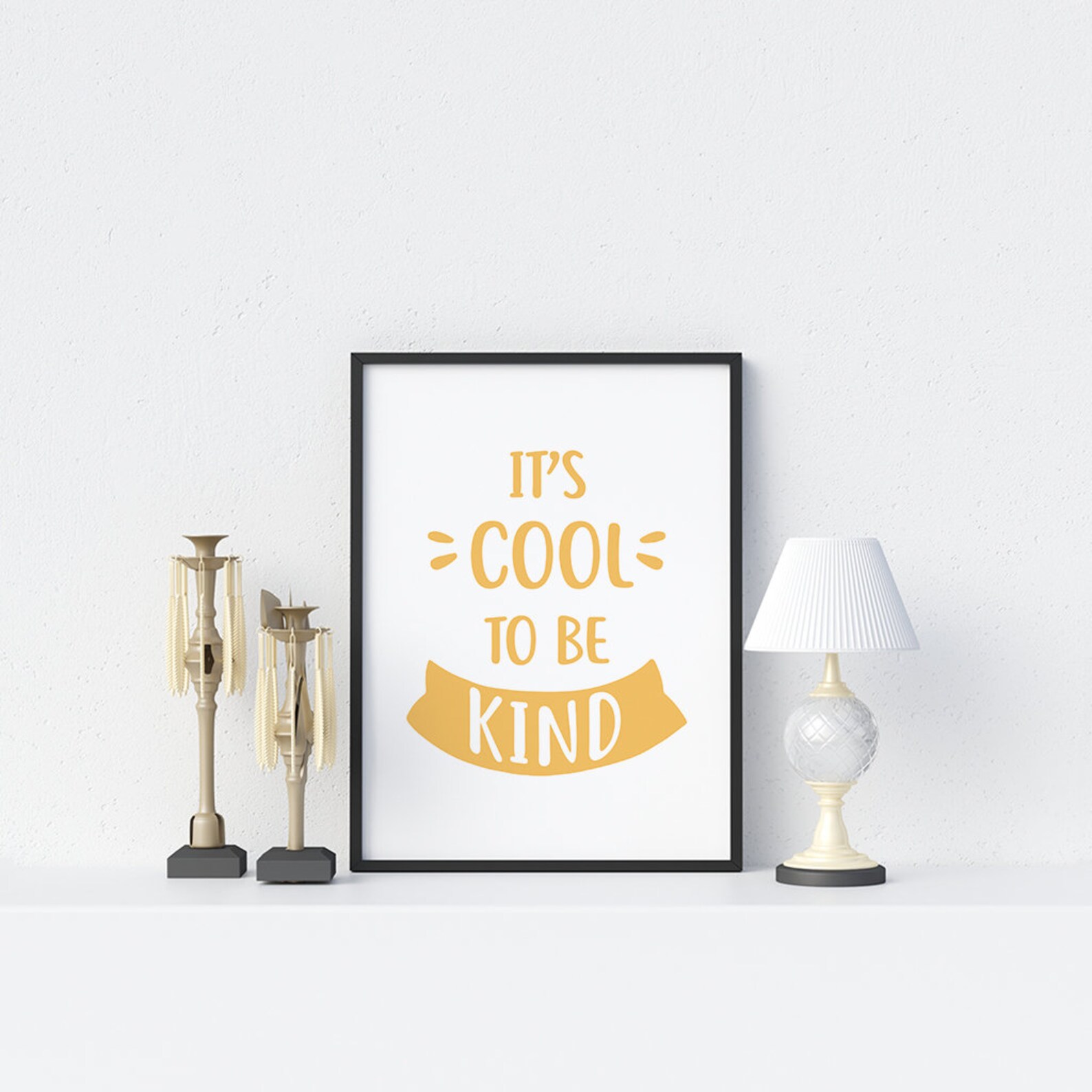 Its Cool to Be Kind Quote Print Fashion Poster Minimalist - Etsy