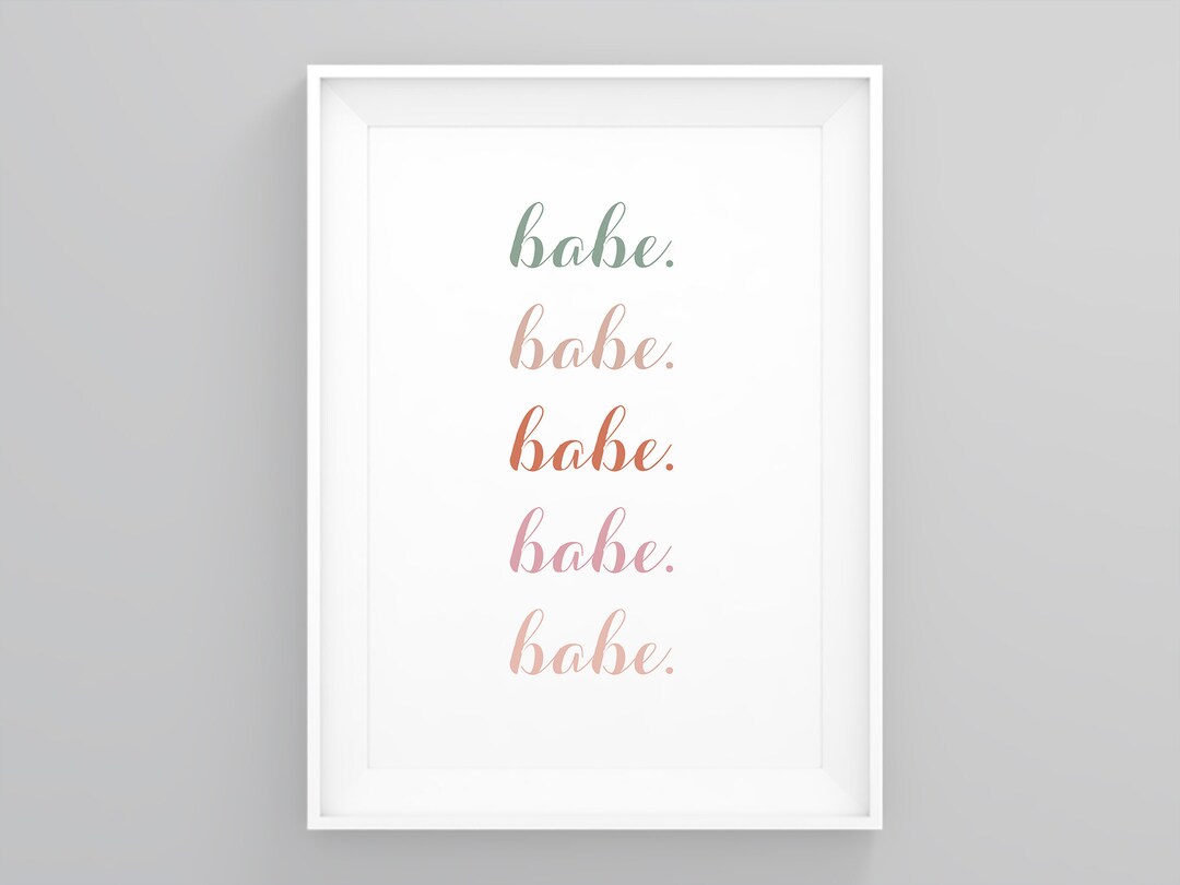 Babe. Feminism Poster, Empowering Art Print, Boss Poster, Girl Power ...