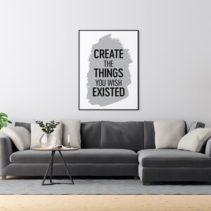 Create the Things You Wish Existed, Hard Work Print, Girl Boss Print ...