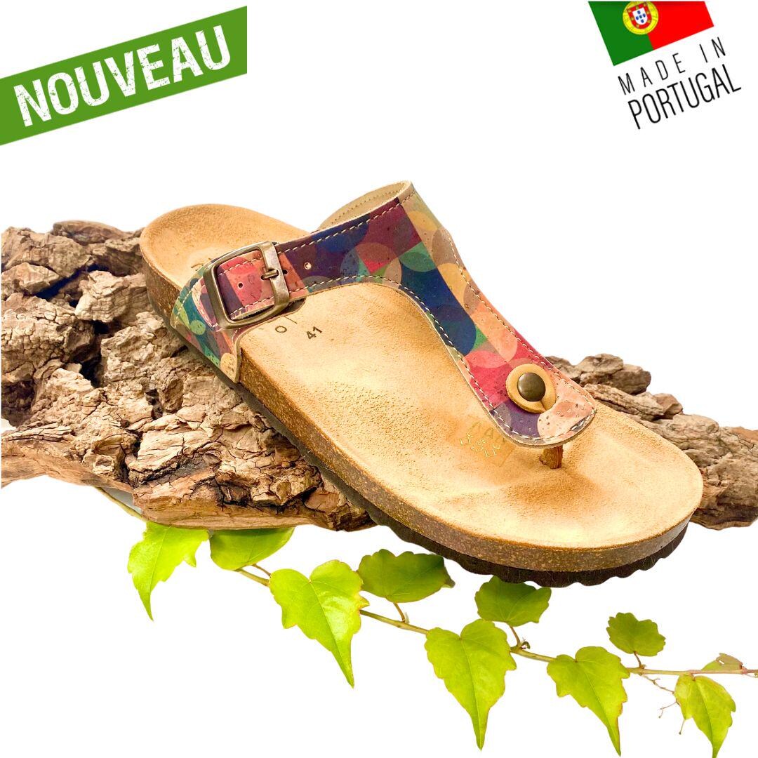 Birk Rainbow Cork Sandals - Natural Cork Slides - Birkenstock Cork ...