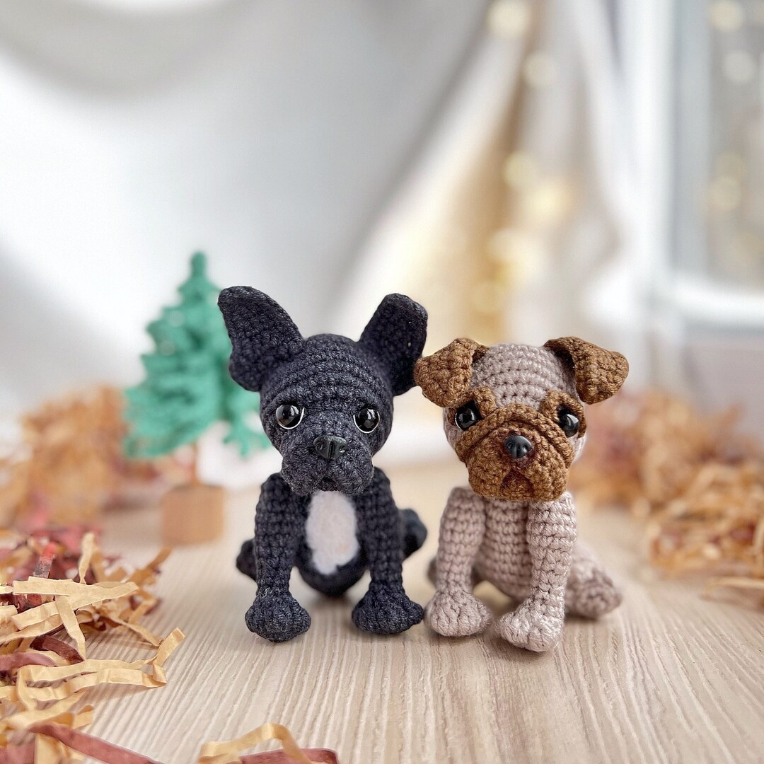 Mini French Bulldog Toy the Pet Friend for Blythe Doll / Black Frenchie ...