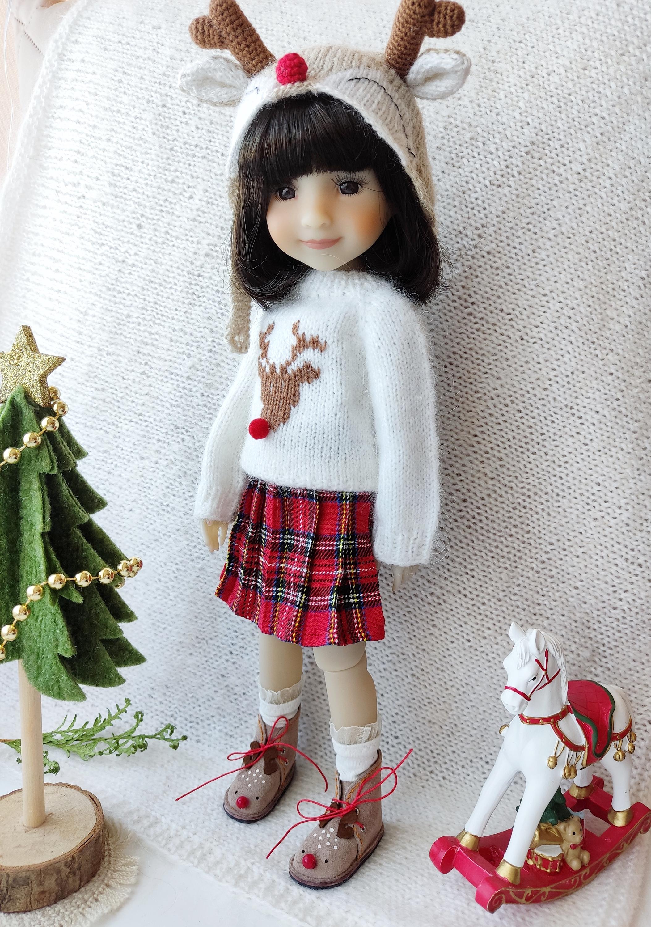 Christmas Clothes Set for Ruby Red Fashion Friends & Siblies Doll: Deer ...