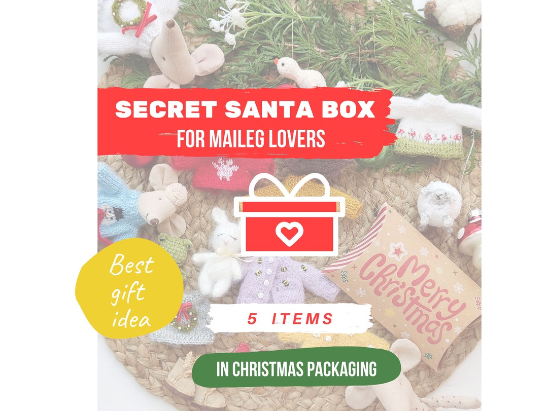 SECRET SANTA BOX for Maileg Mouse Lovers on Christmas, 5 Items Included ...