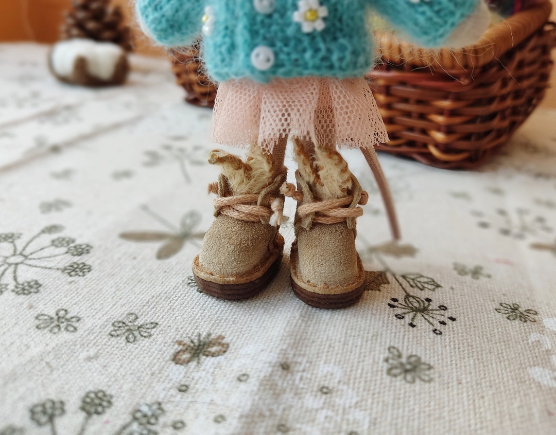 Rabbit Boots for Little Brother Maileg Mouse / Shoes With Bunny Ears ...