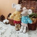 White Bunny Boots for Maileg Mouse Big or Little Sister / Shoes With ...
