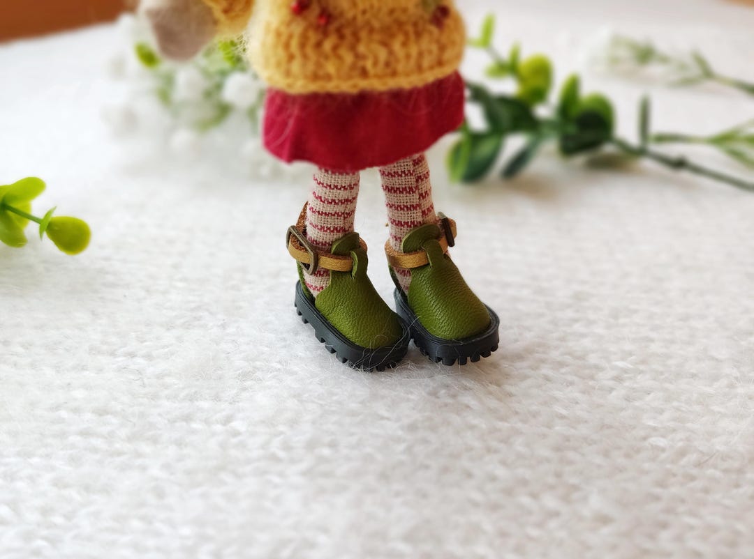 Mary Jane Clogs for Maileg Mouse / Miniature Hiking Boots for Little ...