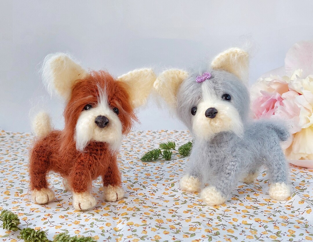 Mini Yorkie Terrier as Blythe Pet Friend, Miniature Stuffed Animals ...
