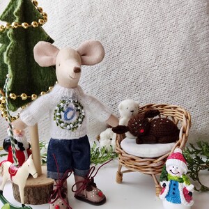 Tiny Deer Boots for Maileg Mouse on Christmas / Size for Big, Little ...