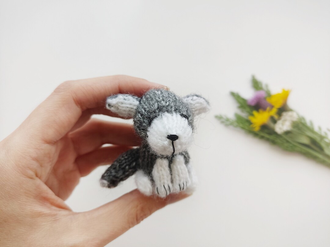 Miniature Stuffed Grey Wolf Toy the Blythe Doll Pet Friend / - Etsy