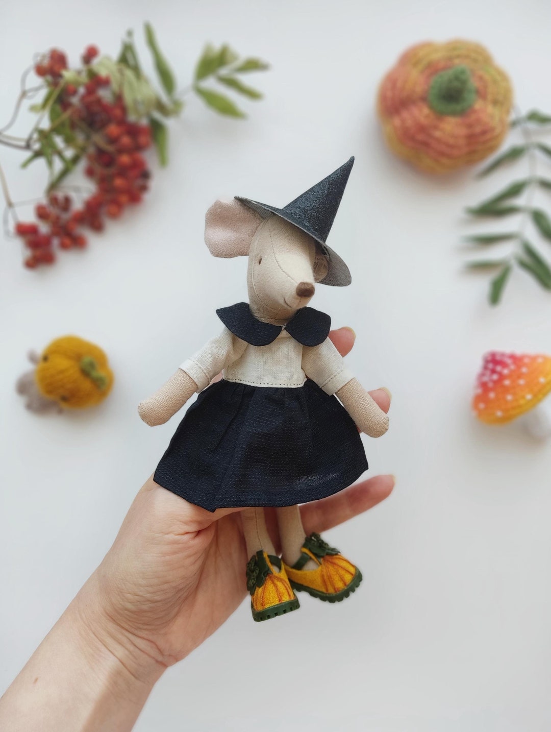 Witch Dress for Maileg Mouse Toy: Big Sister or Mom Mice Clothes on ...